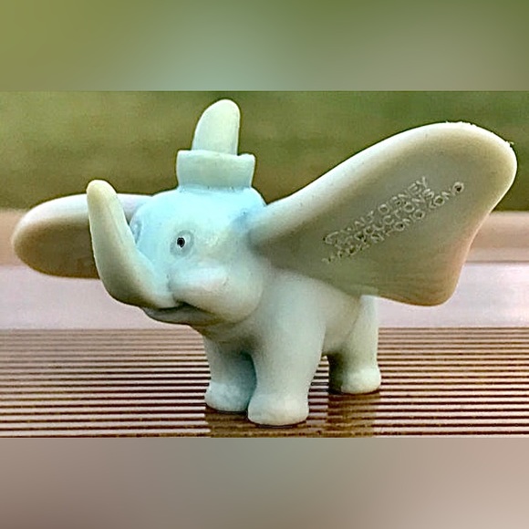 Disney | Toys | Vintage 97s Antique Miniature Blue Rubber Toy Elephant ...